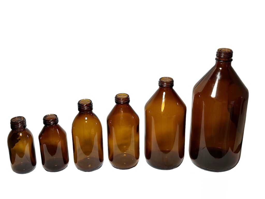 Frasco Ambar Vidrio 250ml – PENFER | Envases y Packaging en Uruguay